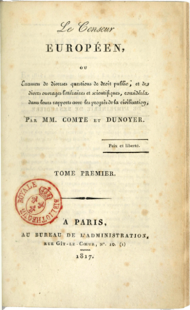 Le Censeur — Wikiberal